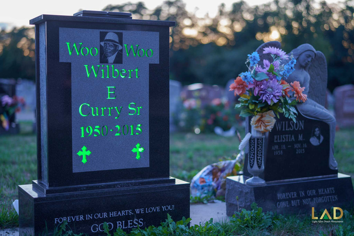 Solar Illuminated Monuments, Traditional Headstones & Flat Markers ...